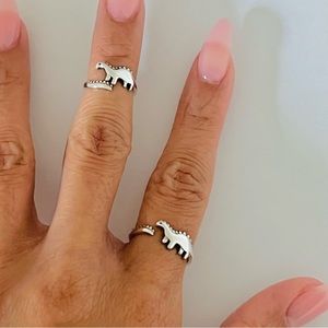 Jewelry | Sterling Silver Dinosaur Ring Dino Ring Silver Dino Ring ...